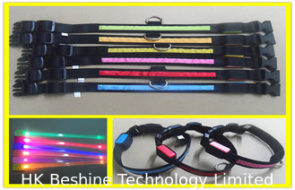 Unique Reflective LED Pet Collar For Small Animal , Visible Up To 200 Meters In The Night