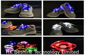 Super Shining New Generation LED Light Shoelaces Powered With CR2032 Coin Battery