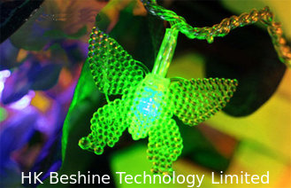 Low Power Copper LED Holiday Butterfly String Lights With Memory Controller