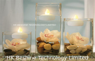 Heatless Flameless LED Submersible Light , Yellow Submersible Led Tea Light Candle
