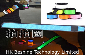 Show Nylon LED Light Up Bracelets Flashing Armband ultra bright