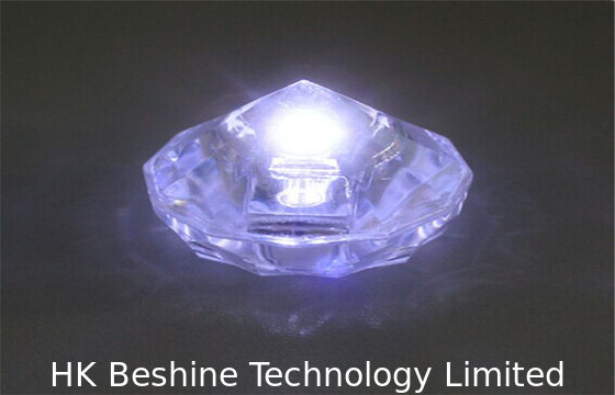Water Submersible Decorative Diamond Led Ice Cube Food Grade Plastic