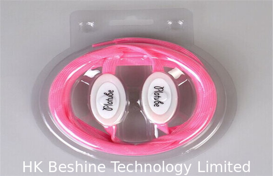 Skating Nylon Led Illuminated Shoelaces Flashing Mode By Fast Flash / Slow Flash / Constant Light