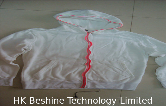 Sound Activated Neon El Wire Light Up Hoodies For Women / Mens