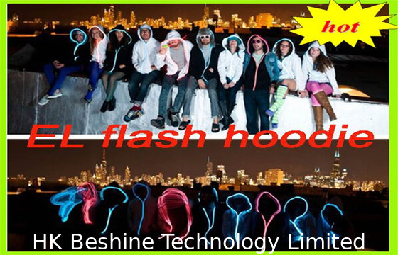 Washable S - Xl Size Led Light Hoodies Dressed In Concert And Club