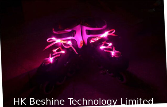 Green 40.55 Inches Length 8th Generation Glow Led Light Shoelaces Hip Hop For Nightclub