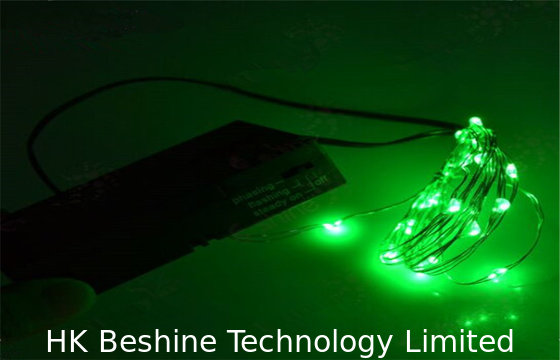Outdoor Battery Operated Led String Lights , 20 Warm White Led Color