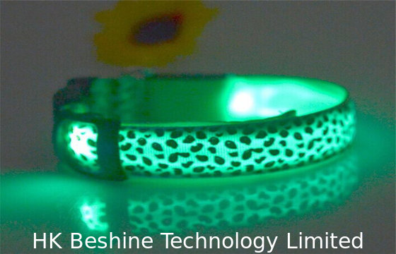 4 Size Flashing Lighted Pet Collars For Dogs , 30-60cm Length