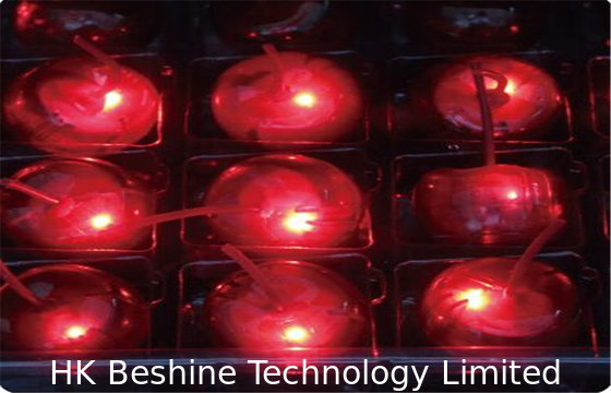Waterproof Led Ice Cube Lights Flashing Cherry Fruit Powered By 3pcs AG3 Cell Battery
