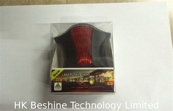 Waterproof Warning Bicycle Laser Tail Light With 2 Parallel Laser Red Beam