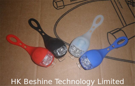 Small Silicone Flashing Bicycle Rear Lights Waterproof 2 Leds Bike Lamp