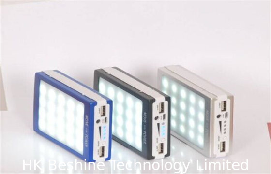 Shock / Dust Resistant Electroluminescent Products Dual USB Solar Mobile Power Supply