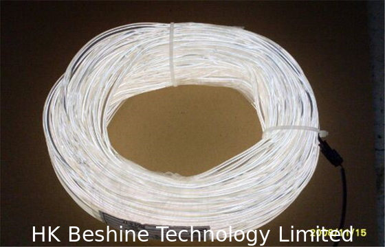 White Light EL Lighting Wire Driven Powered By 2AA Batteries Pack