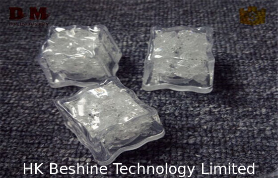 2.8cm Water Or Liquid Activated Led Light Ice Cubes With AG3 Cell Battery