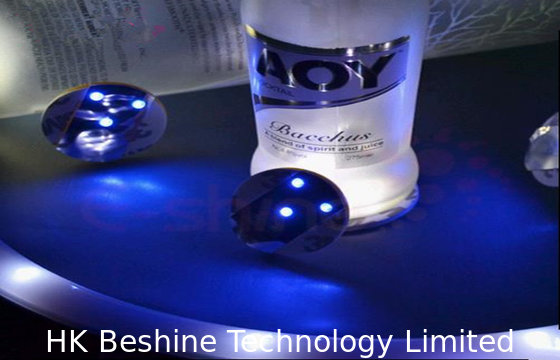 Party Colorful Electroluminescent Products Mini Led Flashing Bottle And Glass Sticker