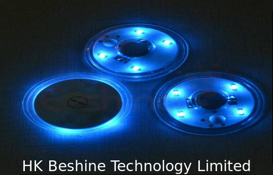 Waterproof Cup Bottle Electroluminescent Products Led Drink Coaster For Bar