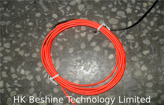 Energy - saving Red Color EL Lighting Wire With 1.4mm / 2.3mm / 3.2mm Diameter