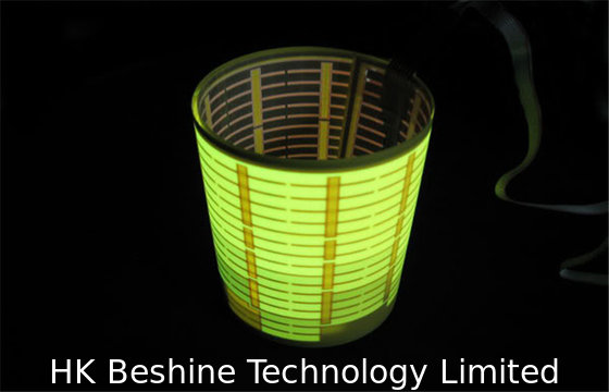 Yellow Panel Light Car Music Equalizer EL Car Sticker / LED Equalizer Sticker
