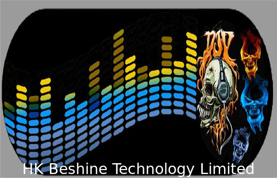 Car Music Rhythm Lamp , Advertising Poster EL Car Sticker With Low Power Consumption
