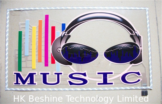 Rock Music Guitar Lighting Up El Car Sticker For Rear Window Multi - color