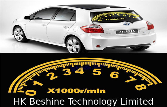 High Brightness Adhesive PVC EL Flashing Car Sticker 114X30CM / Light Glow Sticks
