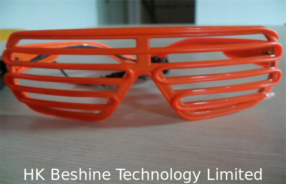 Flashing Light Mask Symbol Luminous El Wire Sunglasses / Electro Luminescent Sunglasses