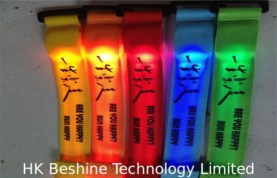 Chiristmas Party Decoration Light Up LED Flashing Bracelet For Kids 15.5cm