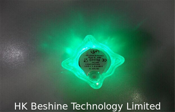2.8CM 3.5cm LED Button Glow In The Dark Ice Cube In Red , Yellow , Green , White