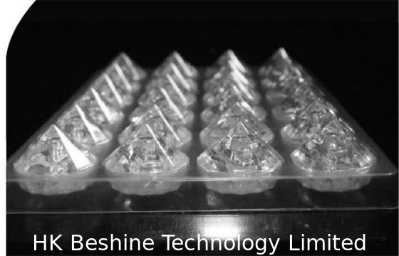 High Bright Reusable Flashing LED Ice Cube Diamond Shaped With Custom Logo Printing