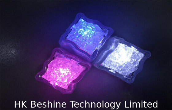 Transparent Colored LED Ice Cube Lights For Drinks Powered With CR1220 / 1225 / ag3 Battery