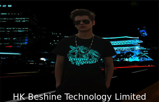Disco , Party , Concert Electroluminescent Products EL Flashing T - Shirt