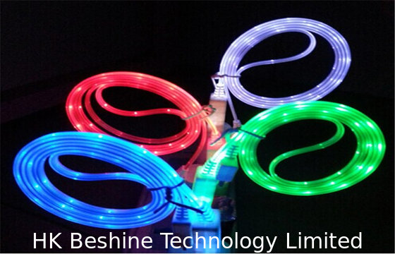 Electro luminescent Products EL Chasing Wire Charge Cable For Cell Phone