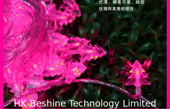 220V High Bright 5m Garden LED String Light Outdoor With 40pcs Red Lamps