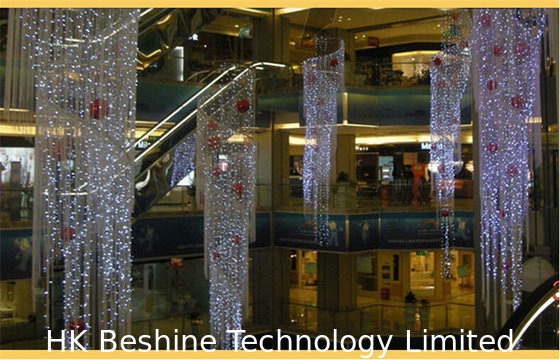 Flexible Transparent Pink Rubber Wire Multi Color LED String Light / LED Fairy Light