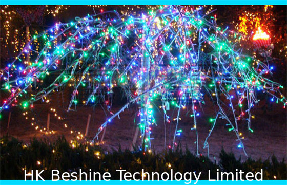 Flexible Transparent Pink Rubber Wire Multi Color LED String Light / LED Fairy Light