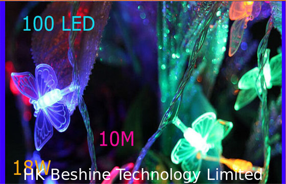 Low Power Copper Blue LED String Light 110V 30mm , Christmas LED String Lights