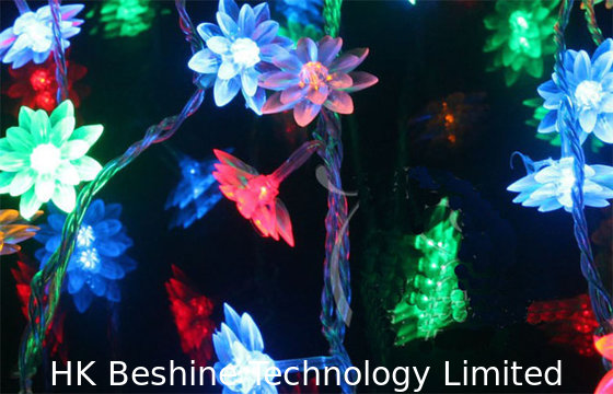 220V 5m Yellow Outdoor LED String Light Bulb / Lamps For Festival Decoration