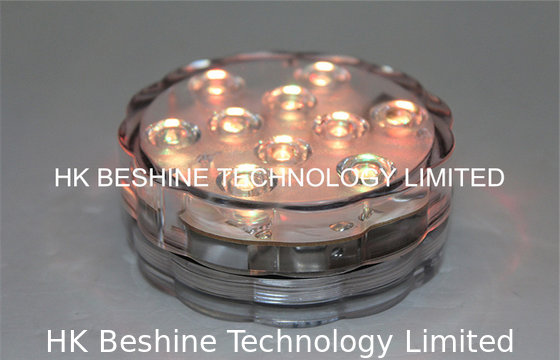 10 Colors LED Submersible Tea Light  Remote Control 3 x  AAA Batteries