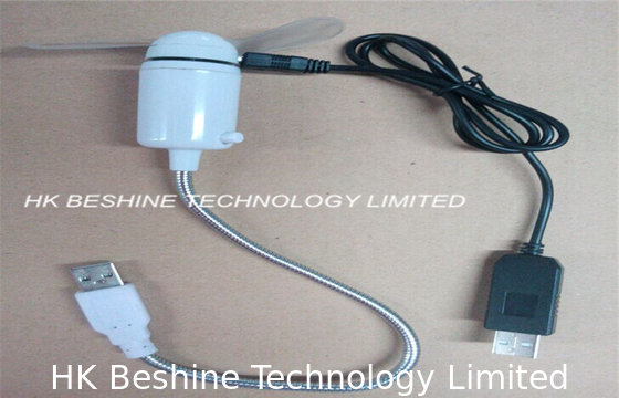 Programmable USB LED Flashing Fan With CD Connected To Computer