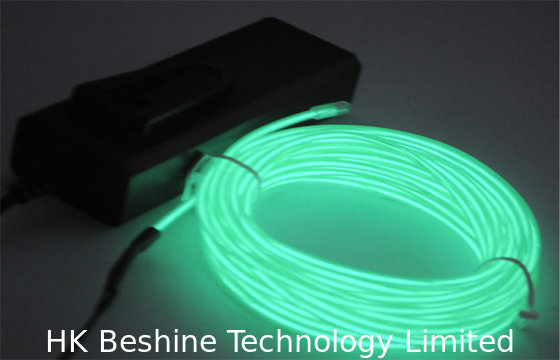 Waterproof Neon Green EL Lighting Wire 3.2mm EL Illuminant Rope