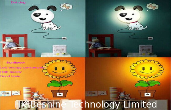 Kids Wall Paste LED Baby Night Light Sticker Sensor Nursery Night