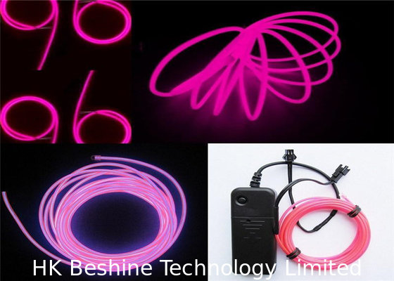 100~150cd.m2 Polar Light 3 Glow EL Wire Purple For Children Placing , Home
