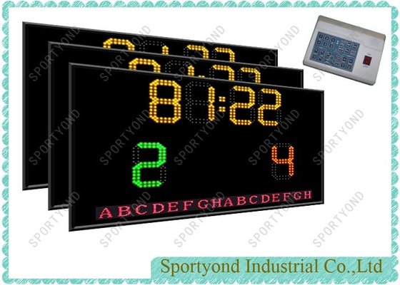 Portable Soccer Electronic Digital Scoreboard With Led Display , Wireless Control