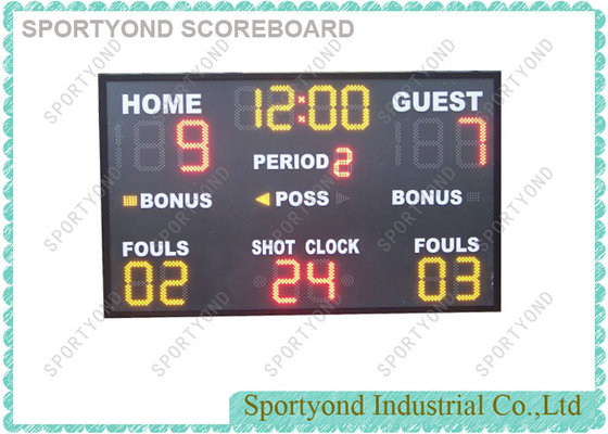 Indoor Wide Voltage Stadium Led Electronic Scoreboard For Basketball / Football