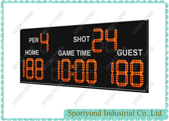 Red Digital LED Electronic Basketball Scoreboard Timer With Wireless RF Console