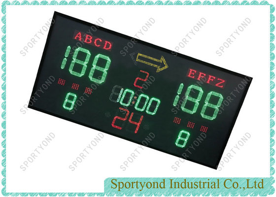 Led Electronic Netball / Basketball Scoreboard , Led Score Board With Timer