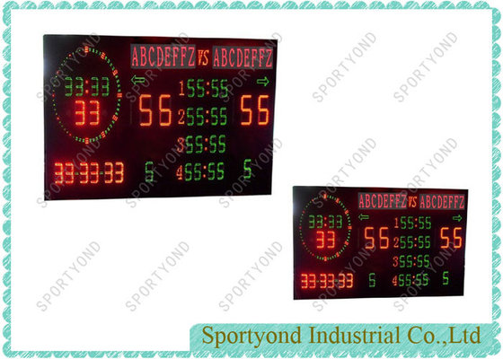 Gymnasium Electronic Basketball Scoreboards , Digits And Letters Scorer Display