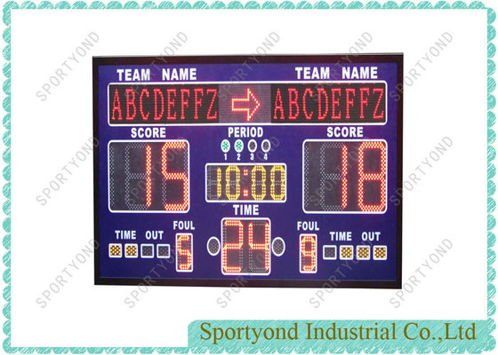 Small Digital Electronic Basketball Scoreboard With Led Moving Message Display