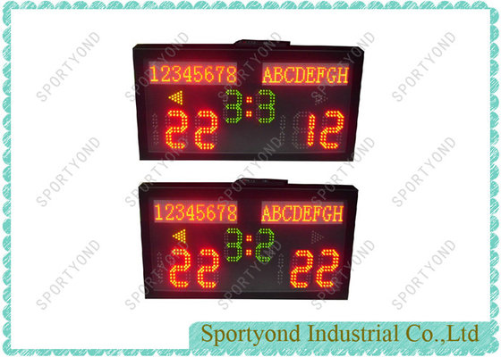 Portable Electronic Table Tennis Scoreboard , Ultra Bright LED Volleyball Score Cards