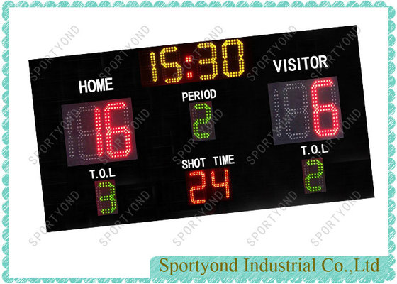 Electronic Water Polo Scoreboard With Led Shot Clock Display , Aluminum Housing
